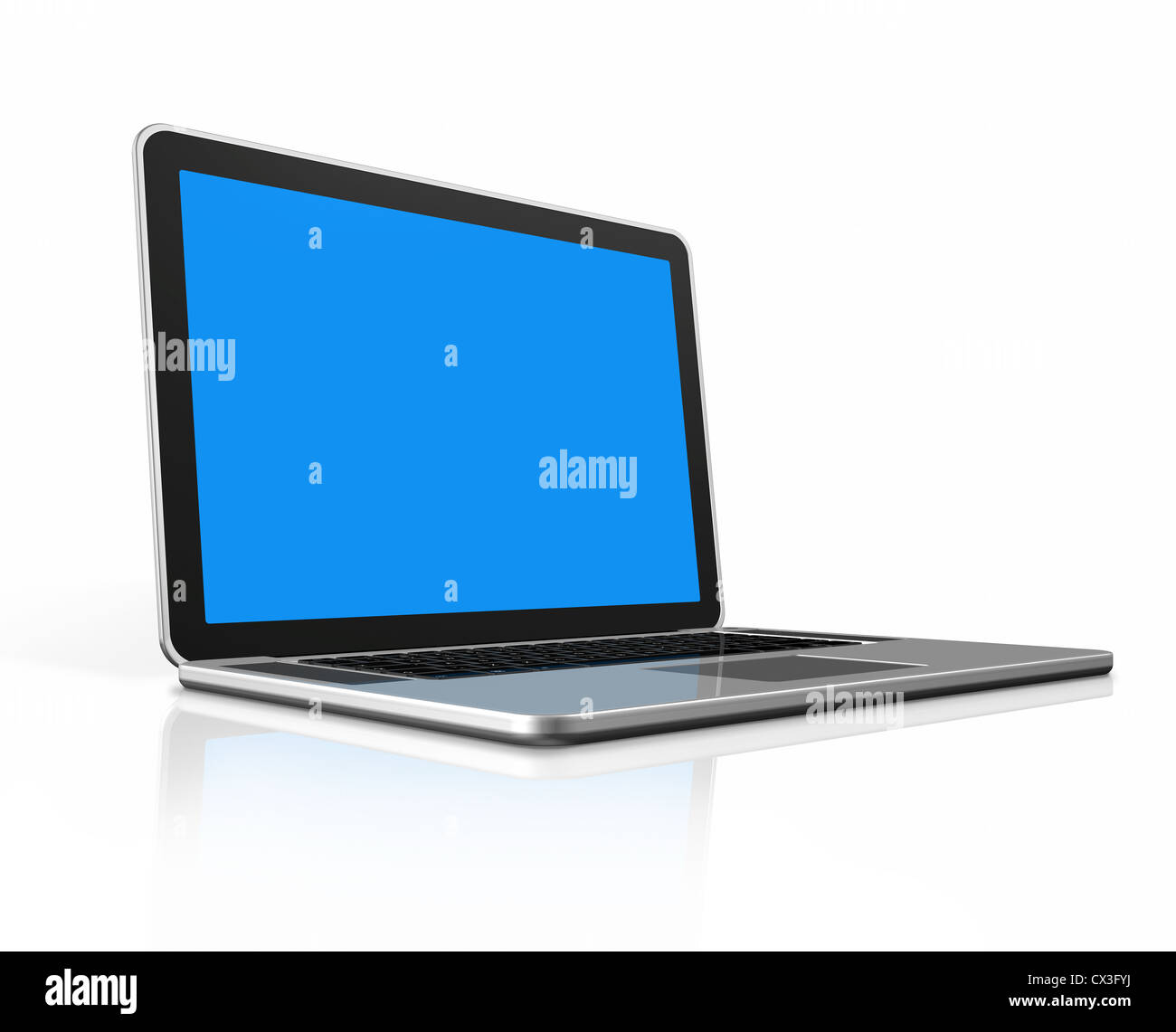 3D laptop computer isolated on white with clipping path Stock Photo - Alamy