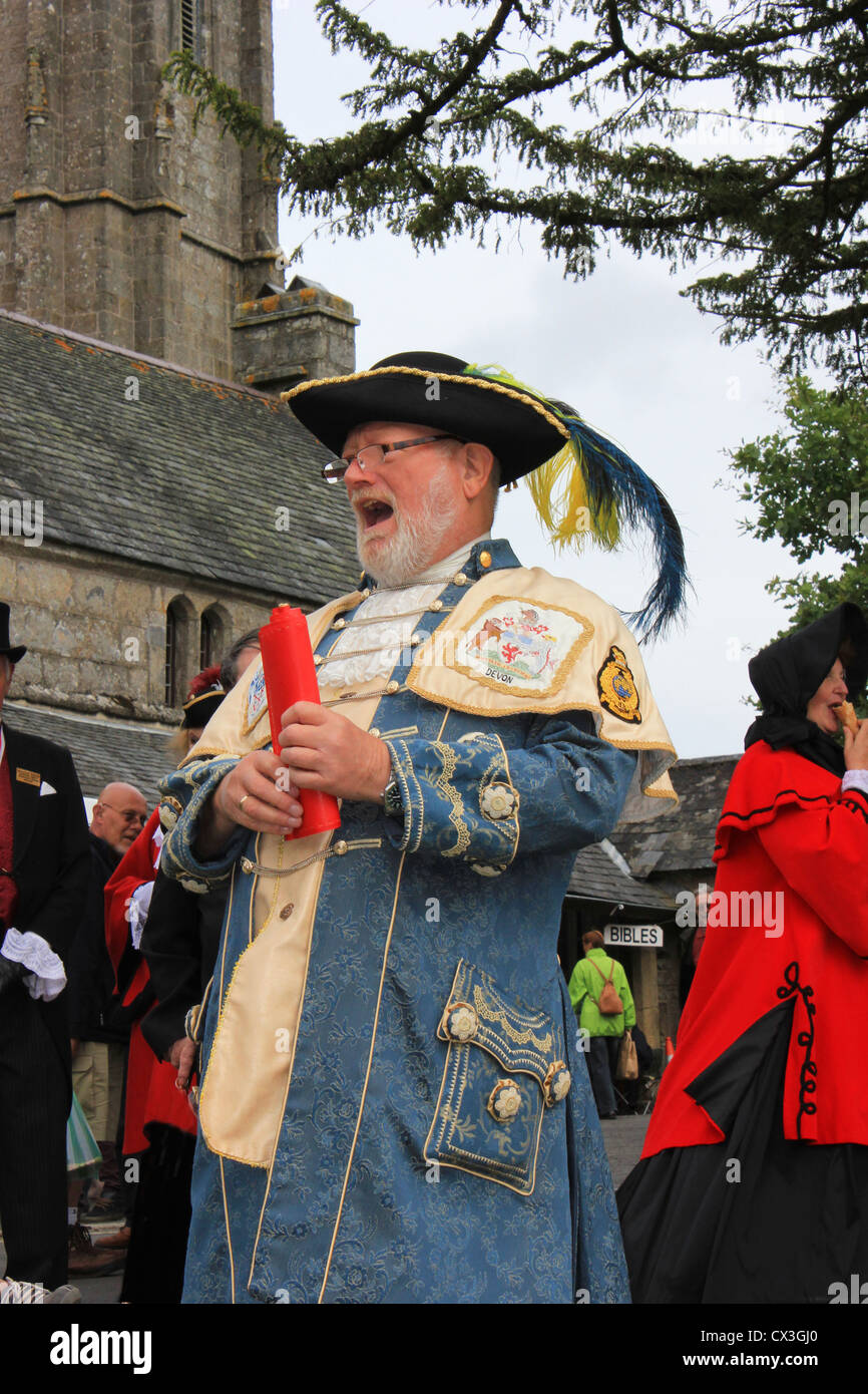 England Devon Widecombe Widecome Fair known worldwide, a typical ...