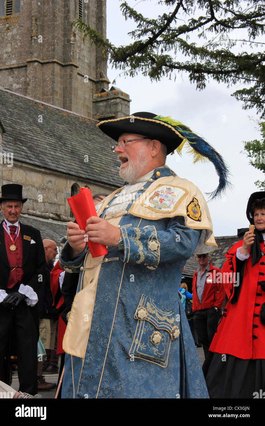 England Devon Widecombe Widecome Fair known worldwide, a typical ...