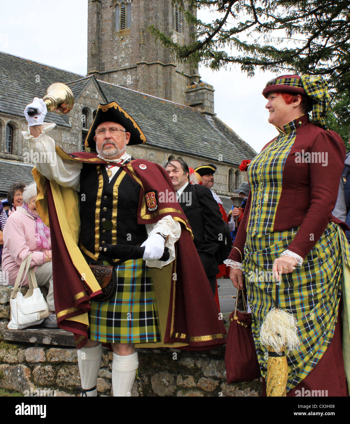 England Devon Widecombe Widecome Fair known worldwide, a typical ...