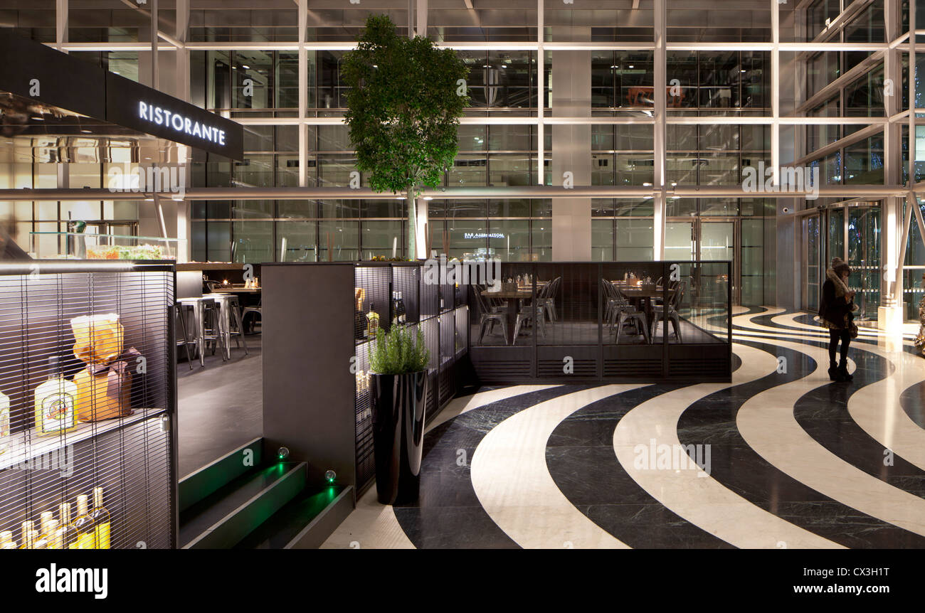 Obika Canary Wharf, London, United Kingdom. Architect: Labics, 2012 ...