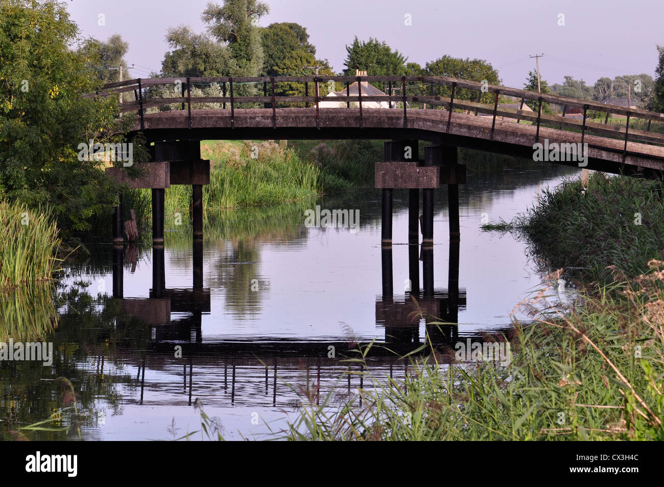River Little Ouse at Ouse Bank Cambridgeshire Stock Photo - Alamy