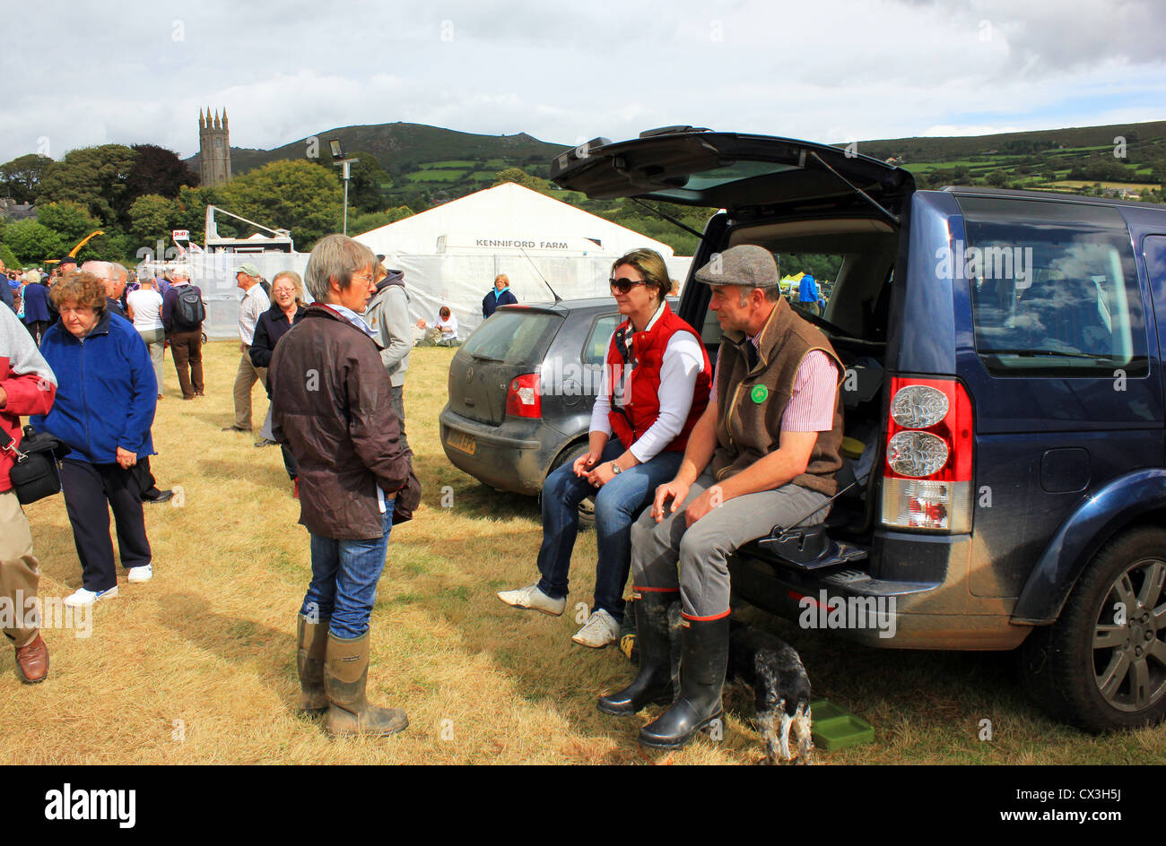 England Devon Widecombe Widecome Fair known worldwide, a typical ...