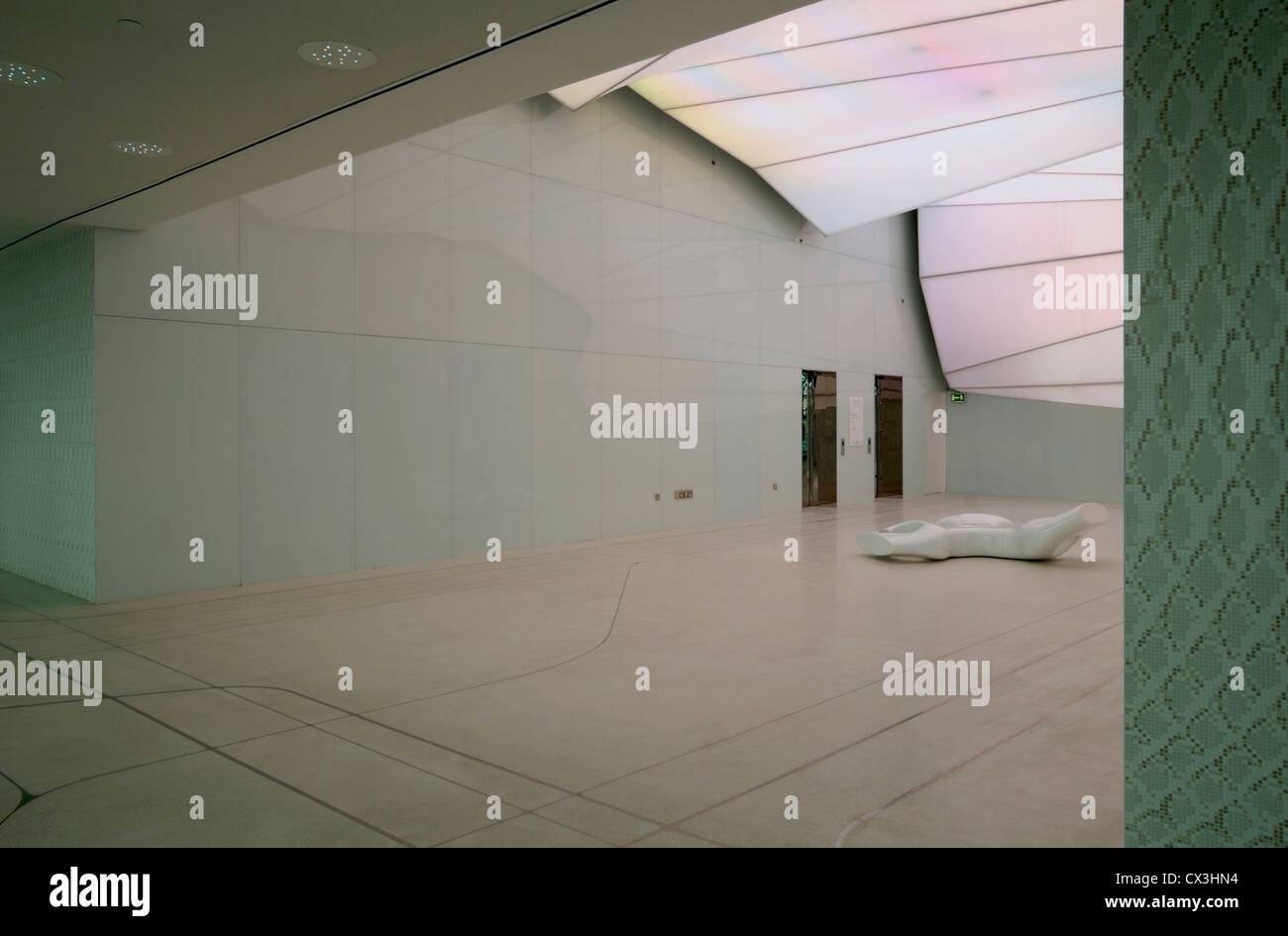 Yas Hotel, Abu Dhabi, United Arab Emirates. Architect: Asymptote, Hani ...