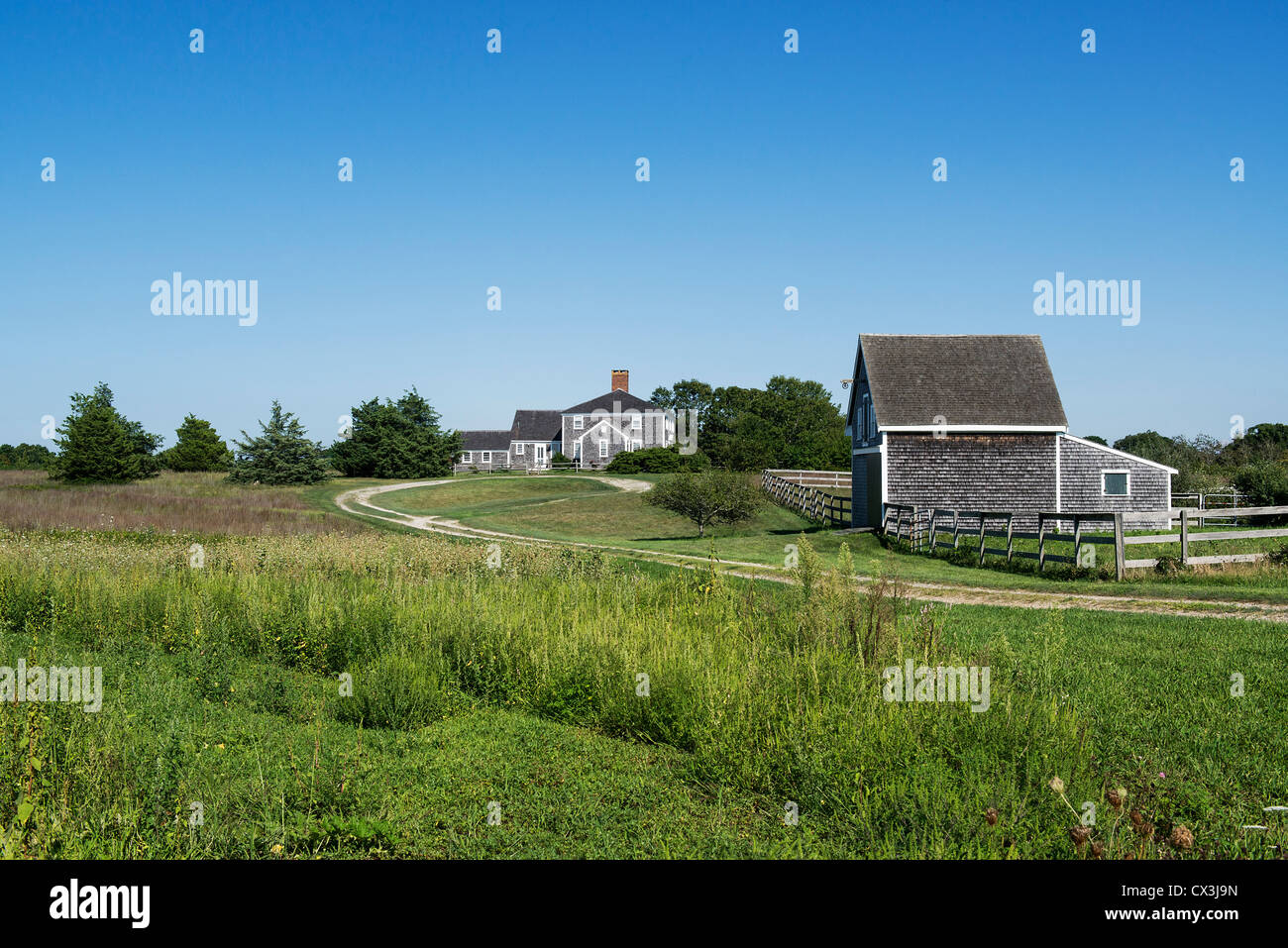 New England farmhouse Stock Photo - Alamy