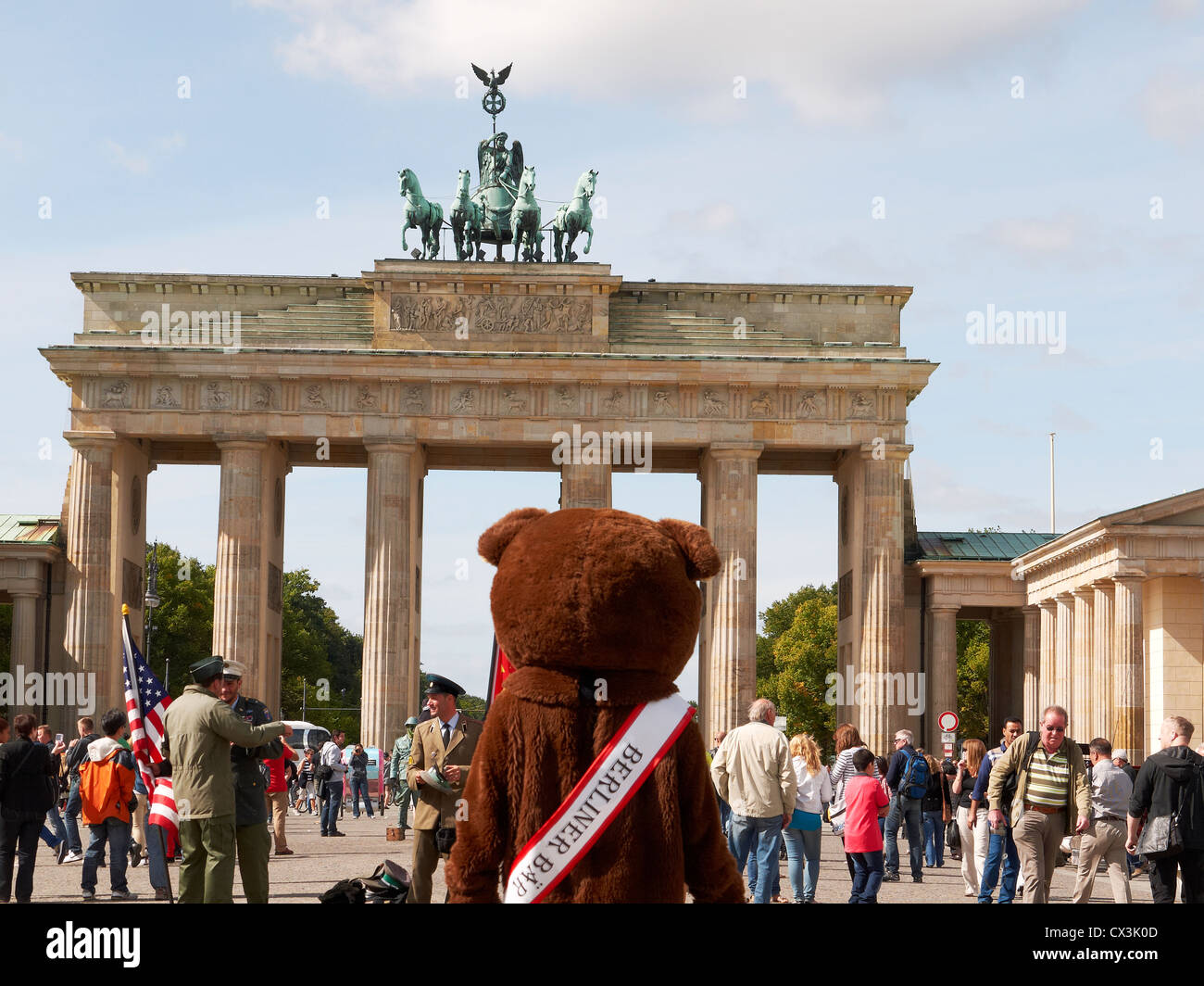 Berlin bear for taking picture in front of the Brandenburg Gate with ...