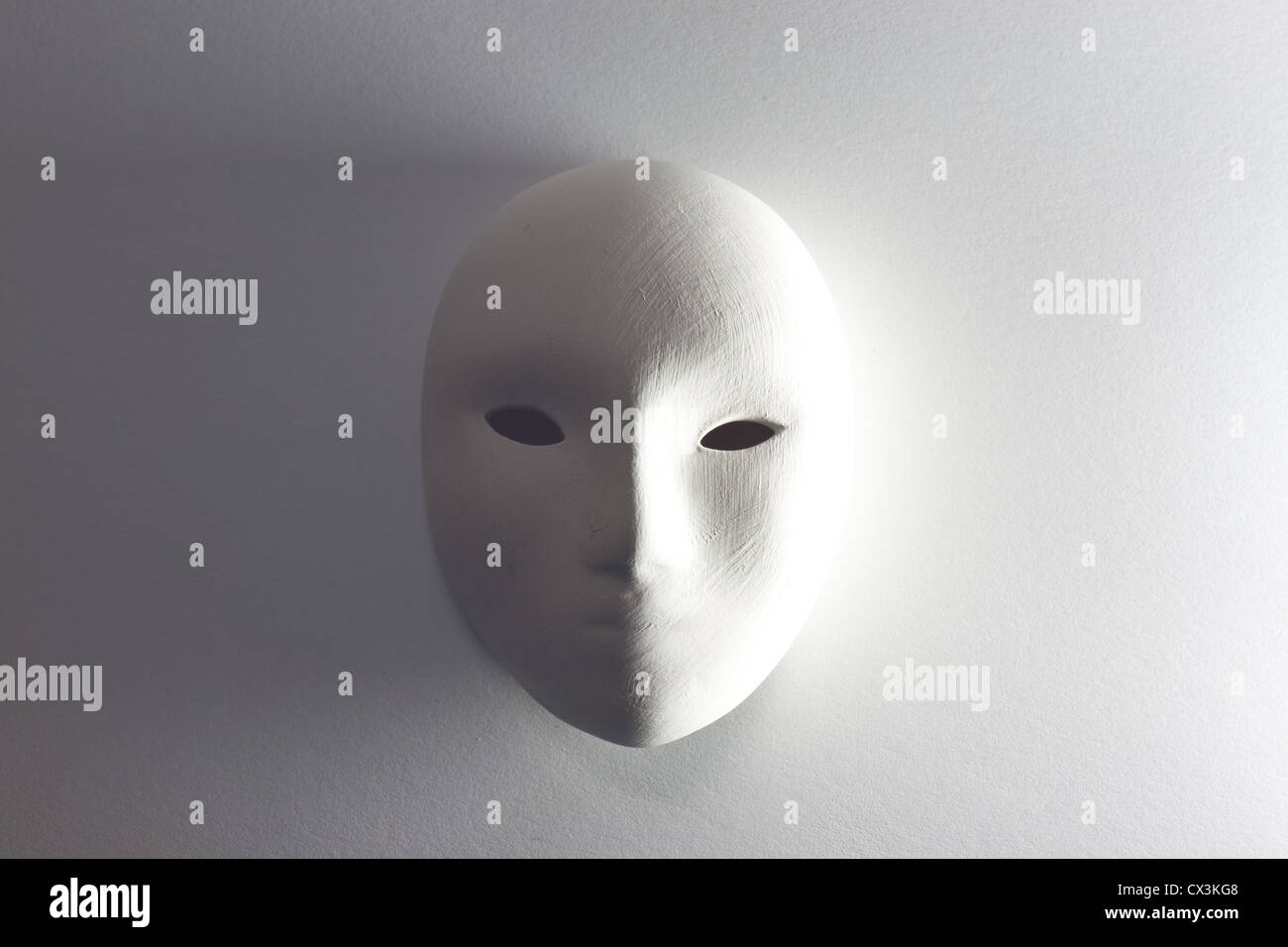 plaster mask in studio Stock Photo - Alamy