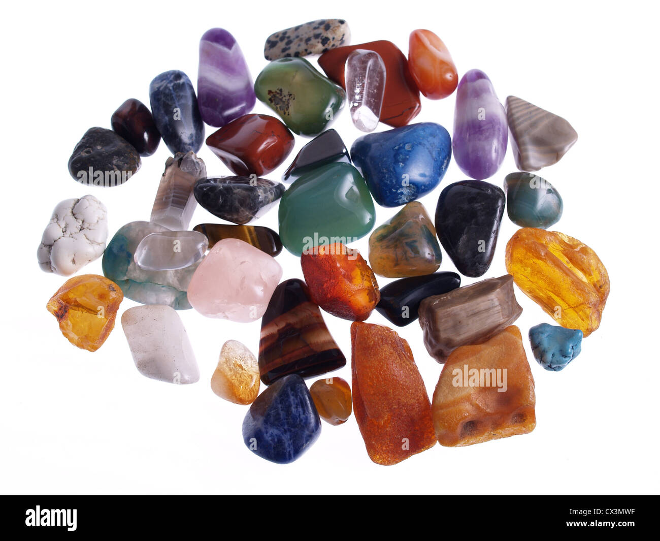 Gem stones group Cut Out Stock Images & Pictures - Alamy