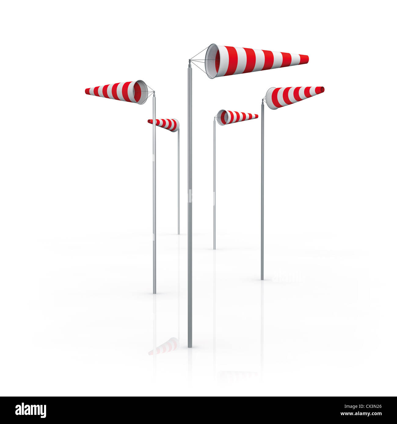 Pointing cone Cut Out Stock Images & Pictures - Alamy