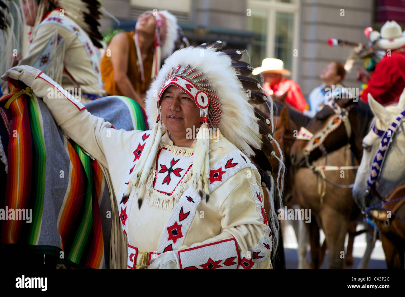 The first nations calgary stampede hi-res stock photography and images ...