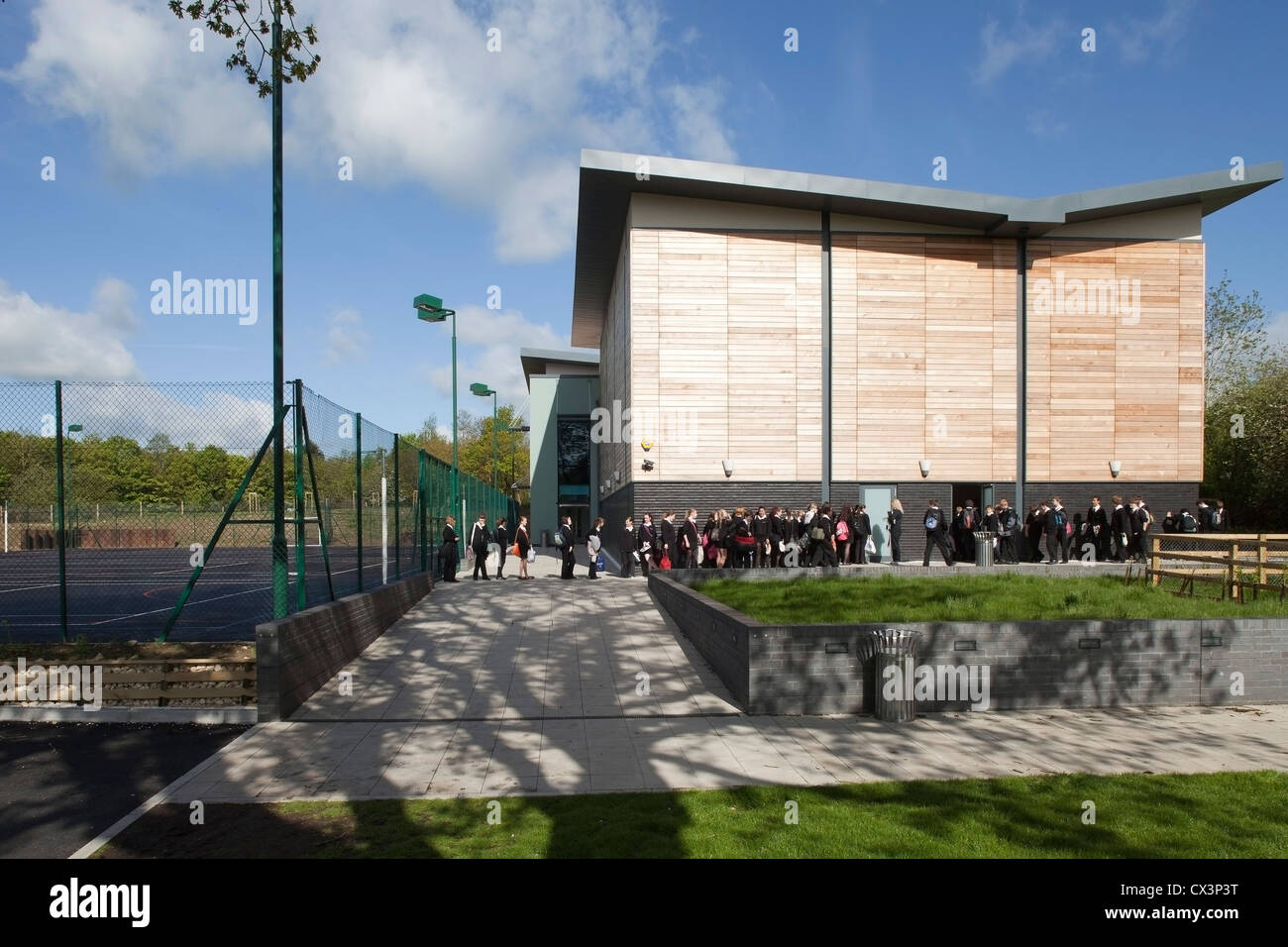 Trinity School Sports Hall, Newbury, United Kingdom. Architect: ADP ...