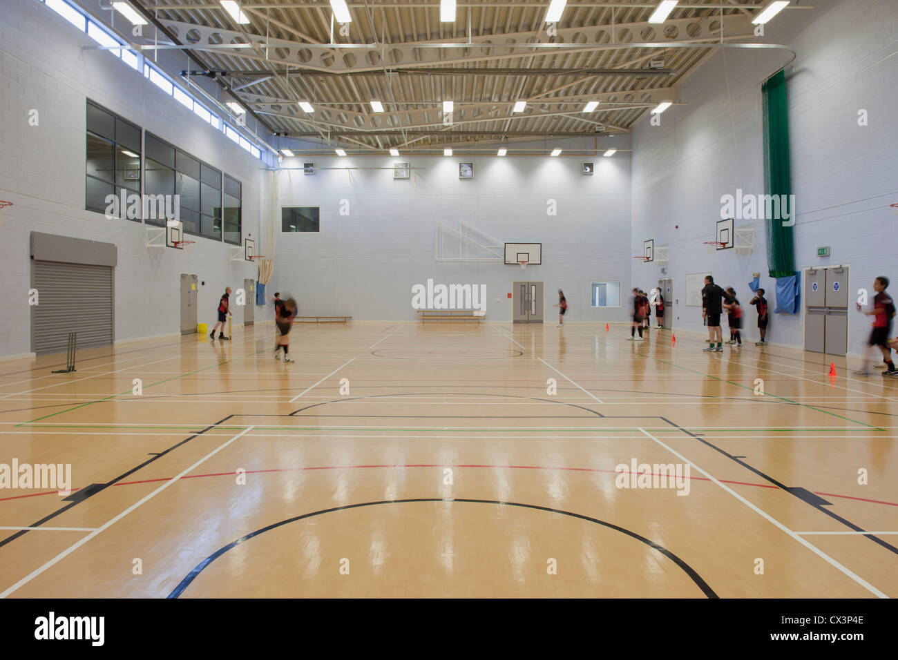 Trinity School Sports Hall, Newbury, United Kingdom. Architect: ADP ...