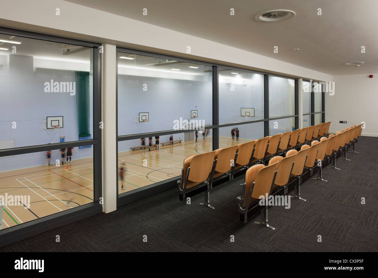 Trinity School Sports Hall, Newbury, United Kingdom. Architect: ADP ...