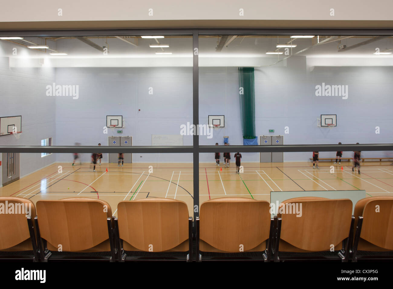 Trinity School Sports Hall, Newbury, United Kingdom. Architect: ADP ...