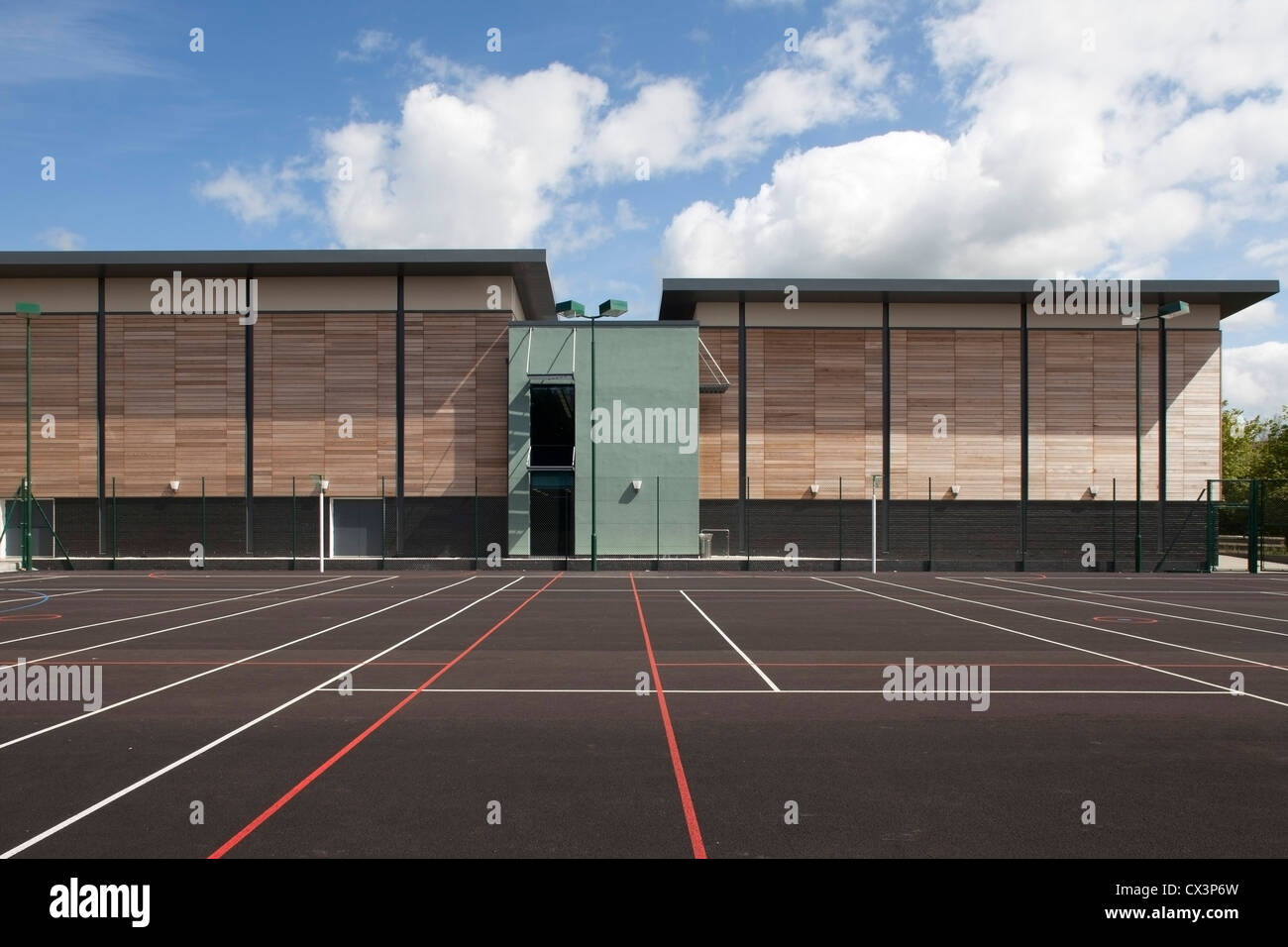 Trinity School Sports Hall, Newbury, United Kingdom. Architect: ADP ...