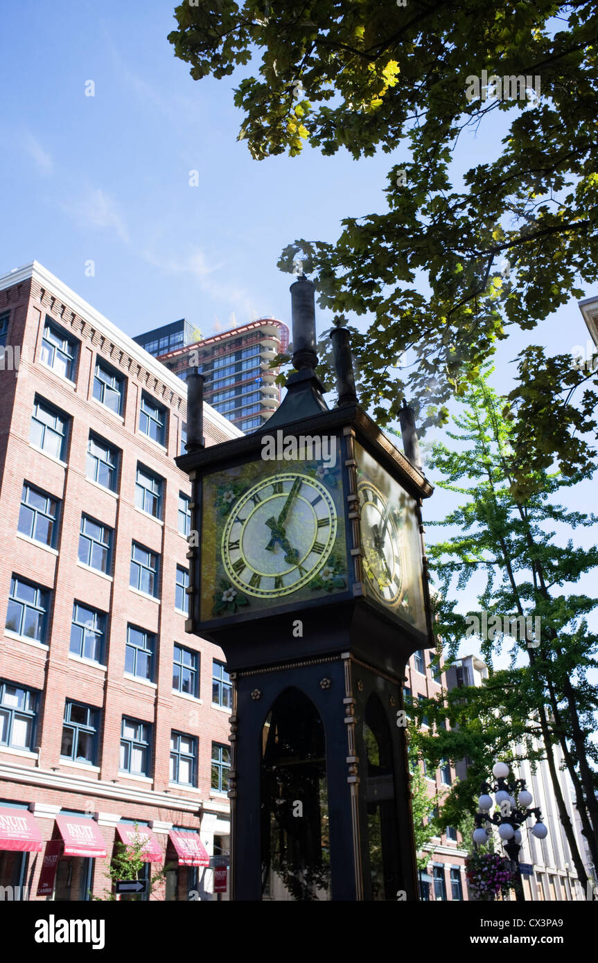 A steam Clock in the centre of the city in Vancouver, Canada Stock ...