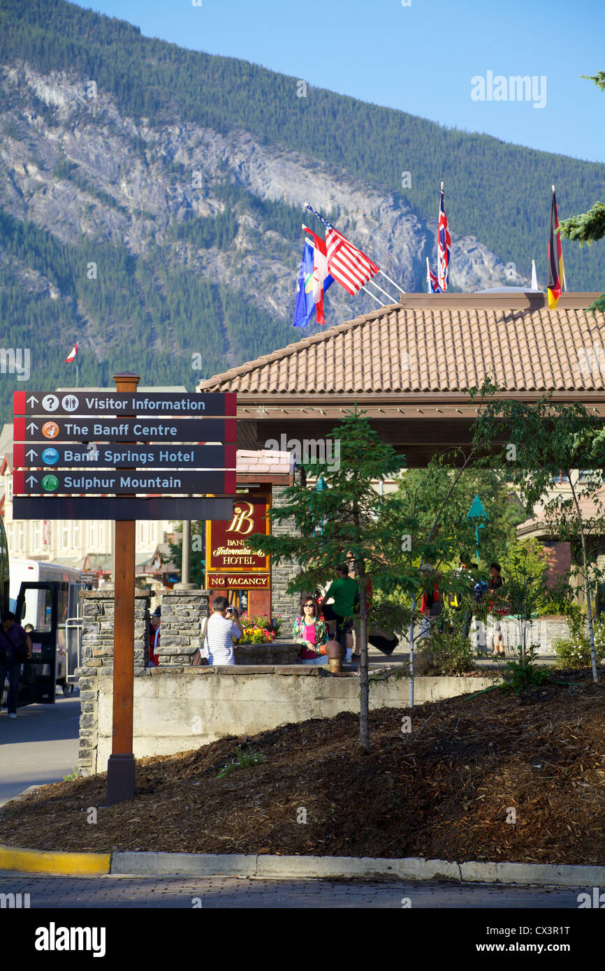 Banff town sign hi-res stock photography and images - Alamy