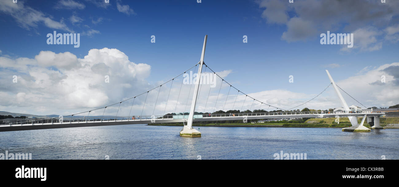 Peace Bridge, Bridge, Europe, United Kingdom, Londonderry, Wilkinson ...