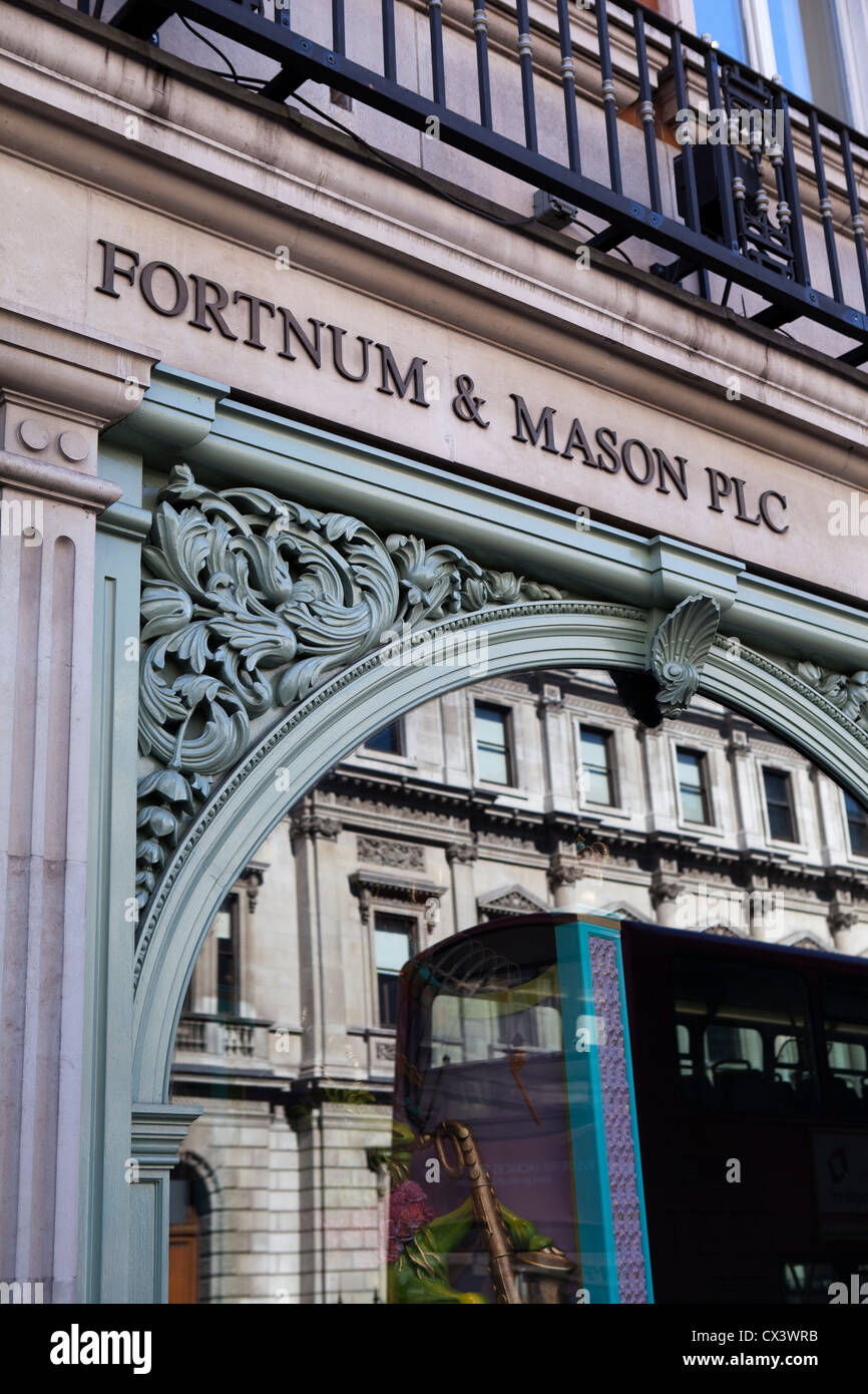 Fortnum and Mason department store on Piccadilly, London Stock Photo ...