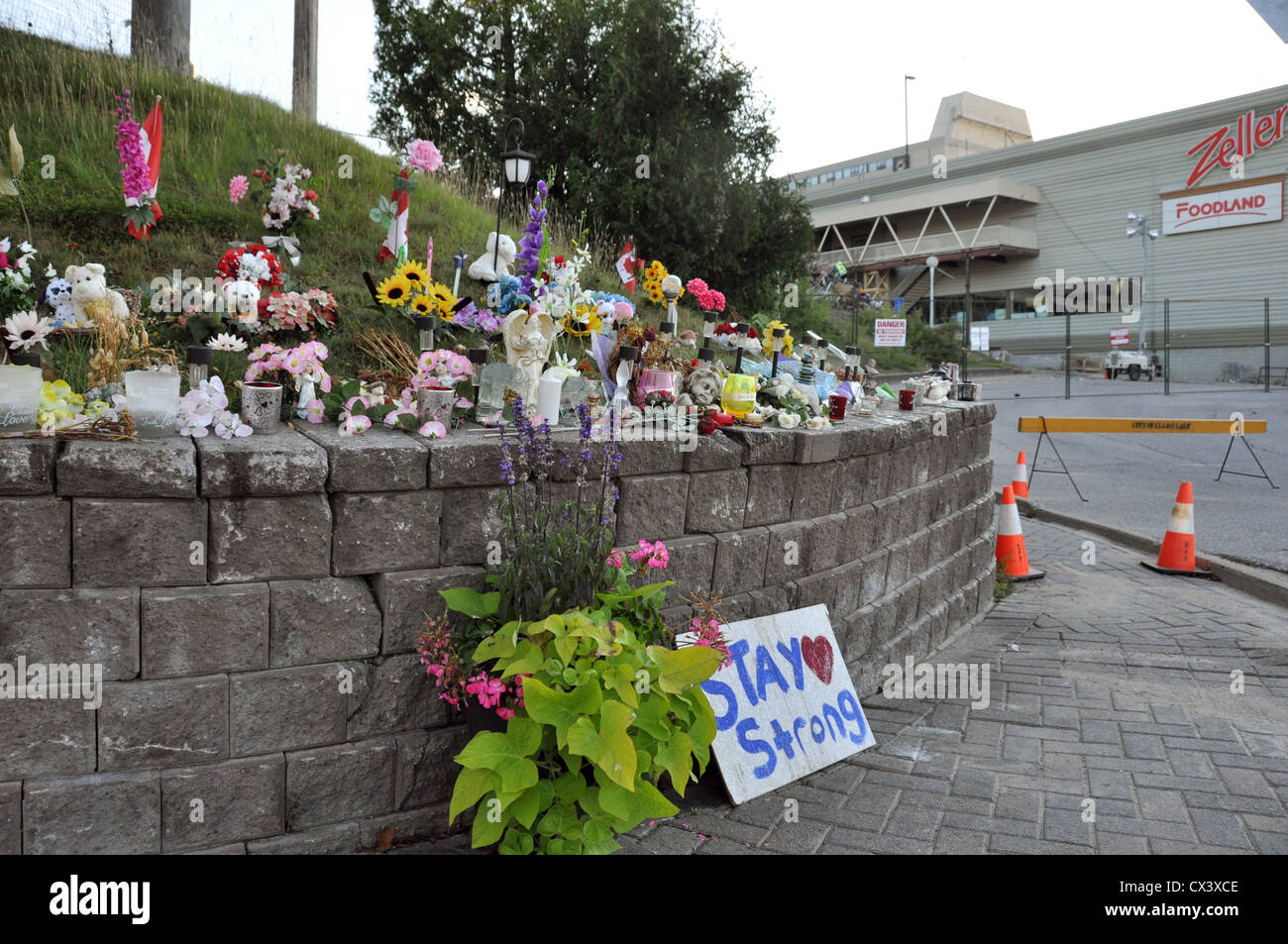 Elliot Lake Mall Memorial Stock Photo - Alamy