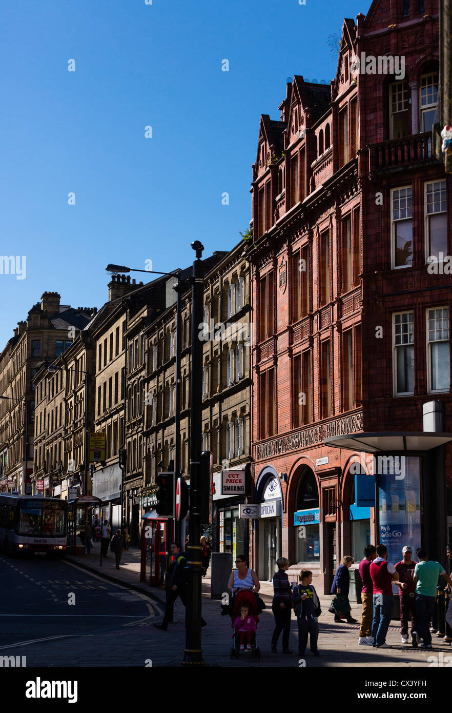 Victorian buildings in Sunbridge Road, Bradford Stock Photo - Alamy