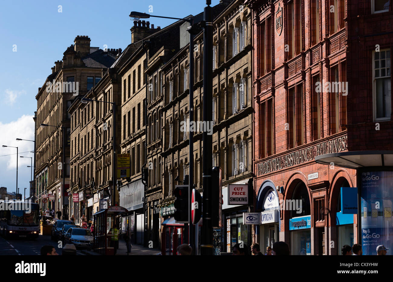 Victorian buildings in Sunbridge Road, Bradford Stock Photo - Alamy