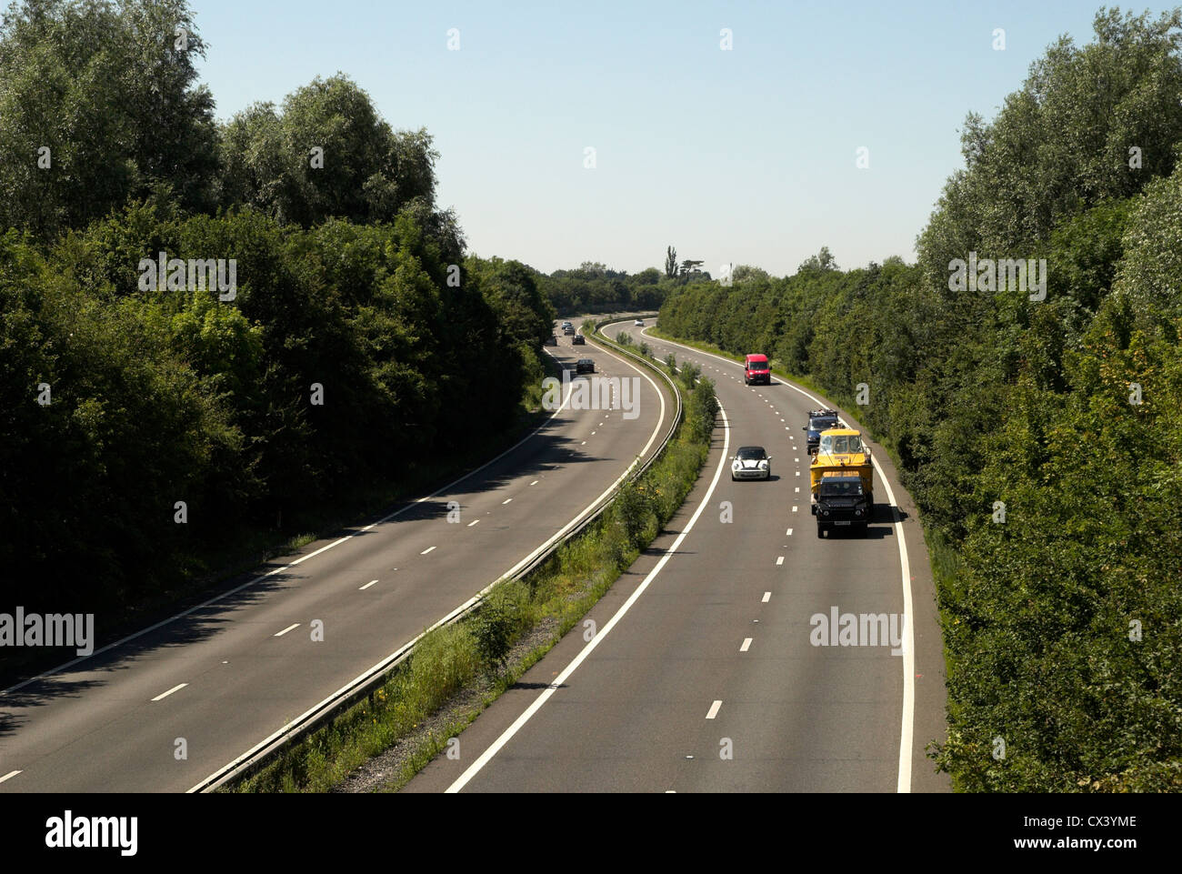 The A27 dual-carriageway passing north of Emsworth on the West Sussex ...