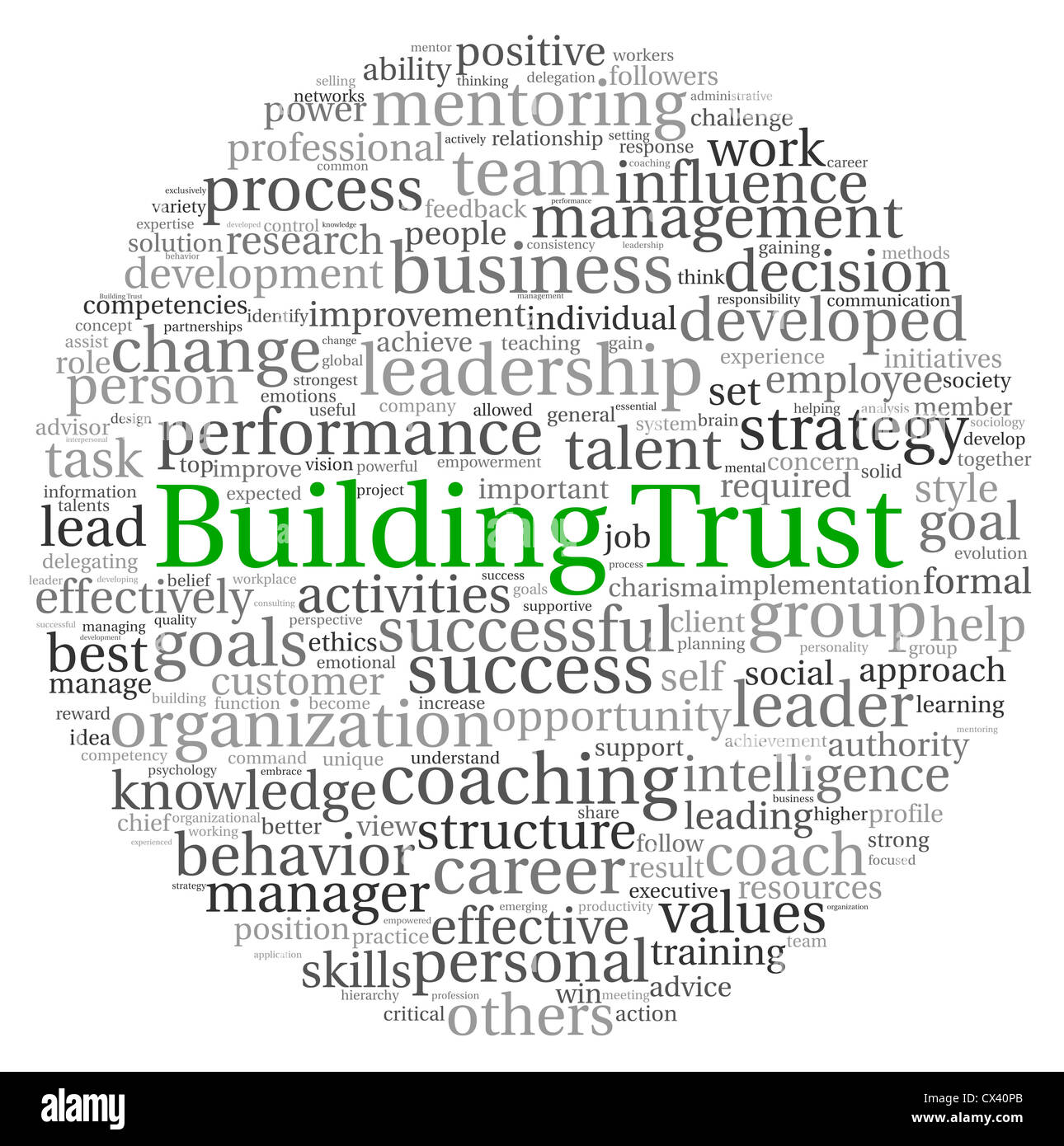 Building Trust concept in word tag cloud on white background Stock ...