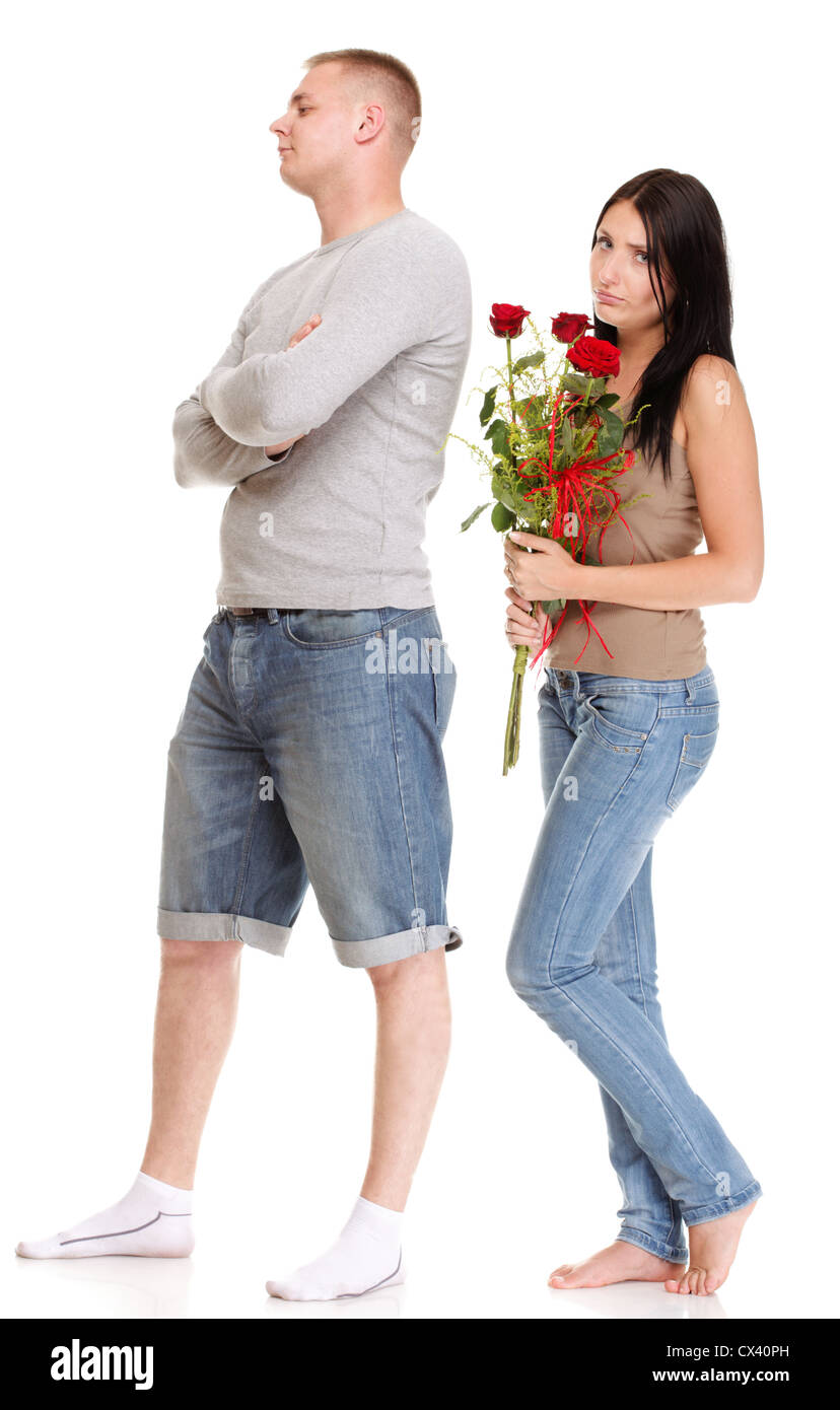 Man begging forgiveness woman hi-res stock photography and images - Alamy