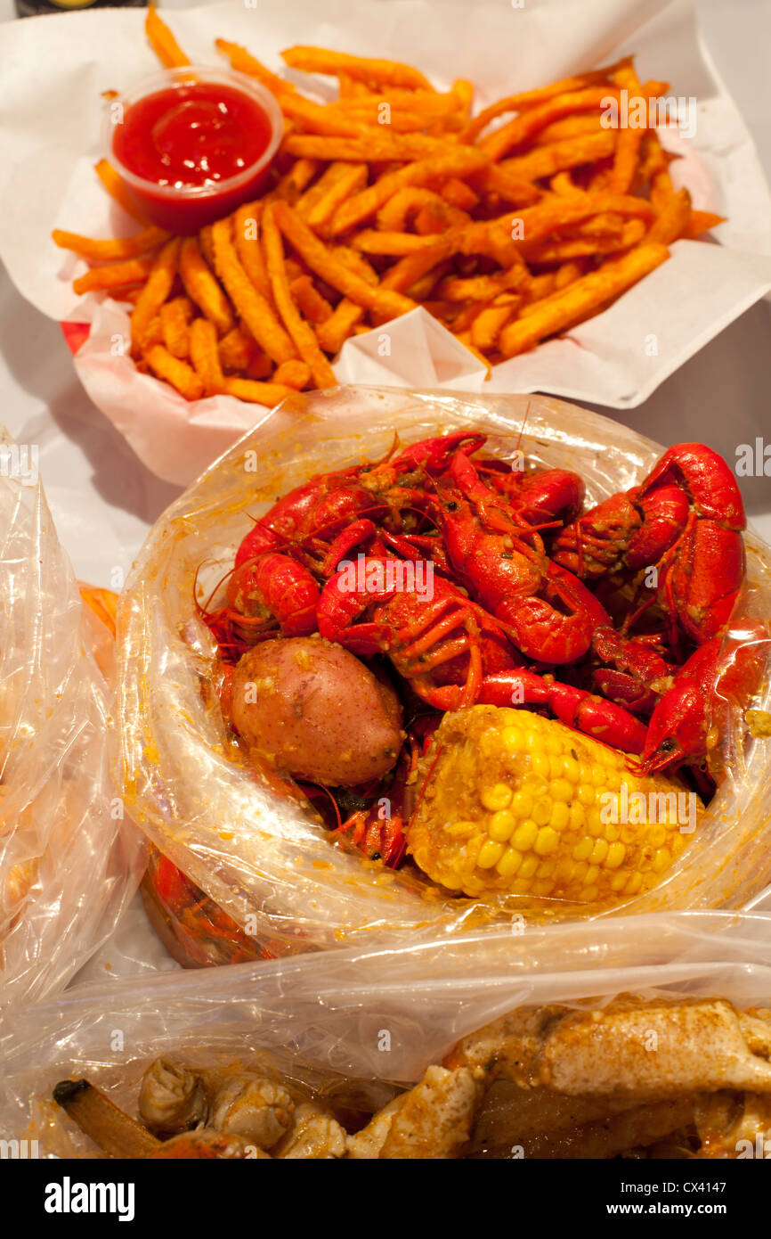 Spicy seafood restaurant Orlando Florida USA Stock Photo - Alamy