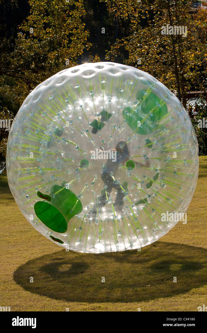 Girl inside zorbing ball hi-res stock photography and images - Alamy