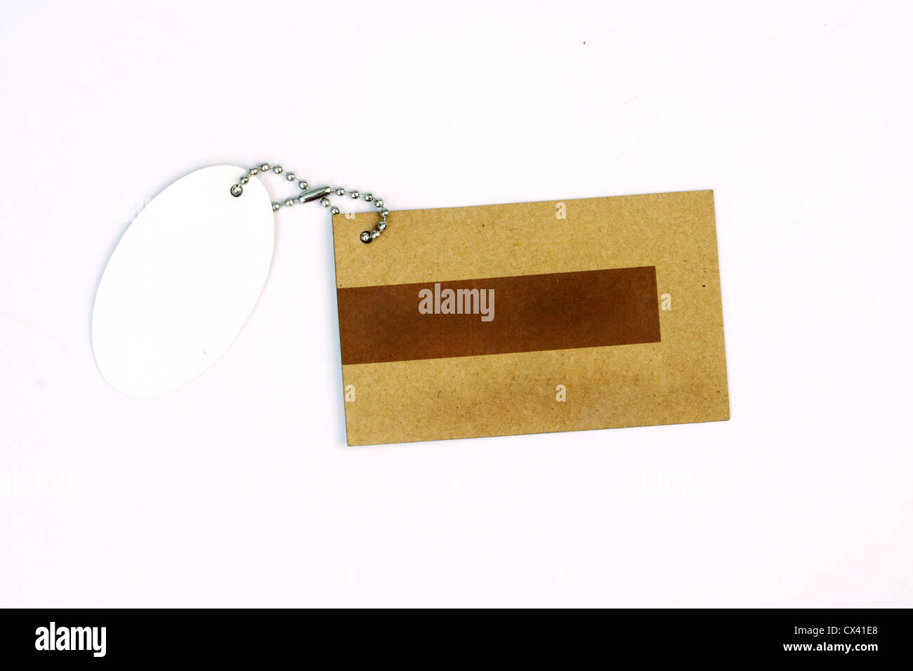 Blank price tag isolated on white background Stock Photo - Alamy