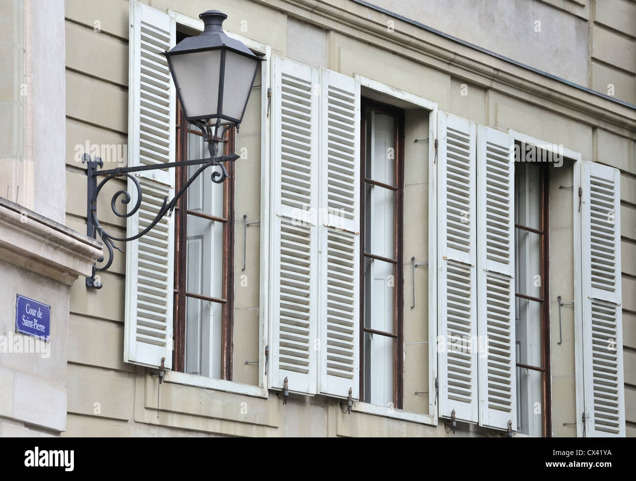 Windows, Old Town, Geneva, Switzerland Stock Photo - Alamy