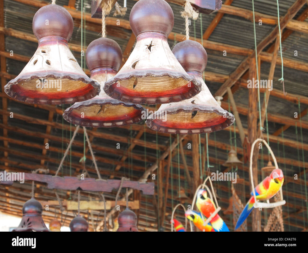 Nice ceramic chandeliers Stock Photo - Alamy