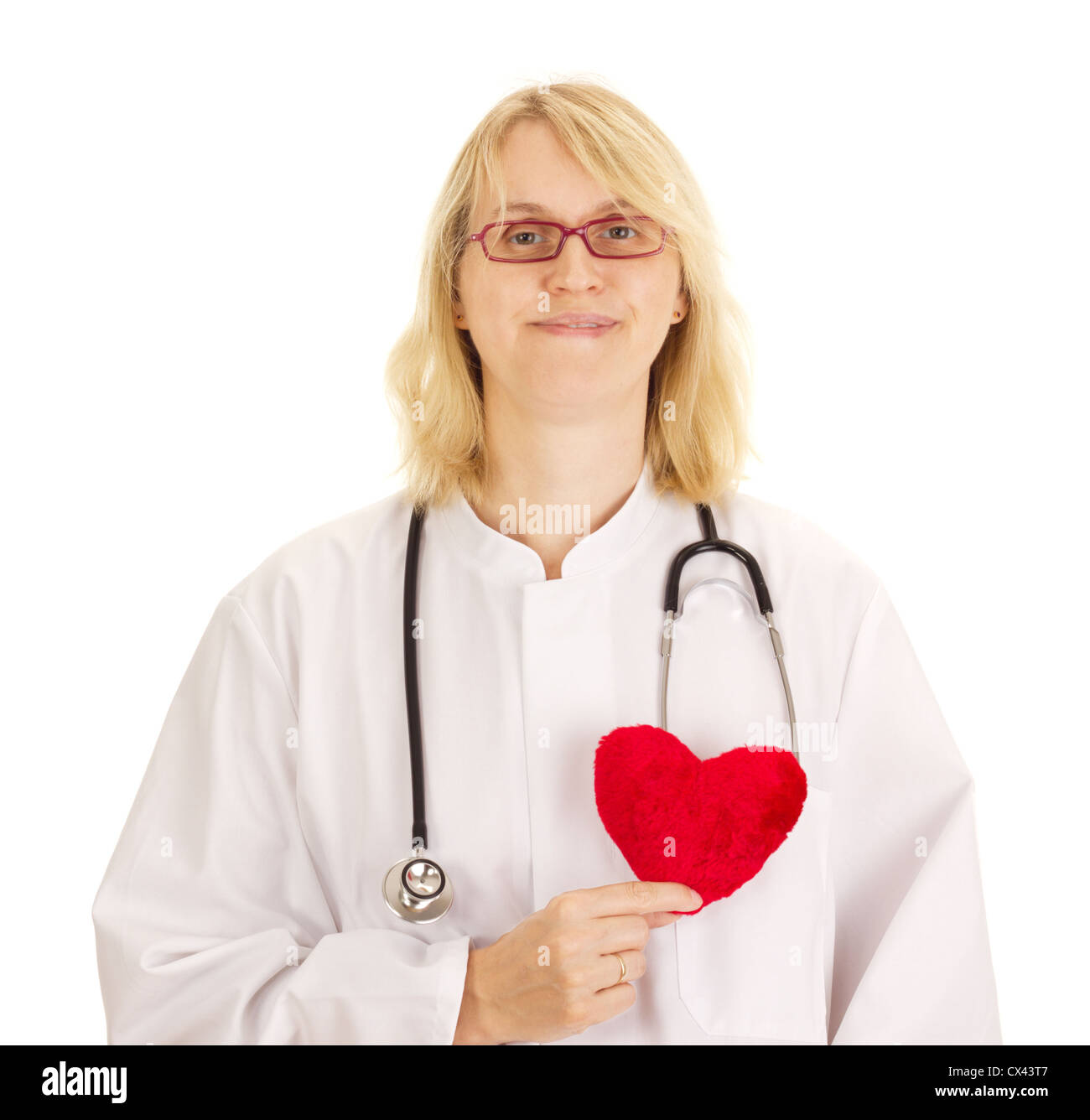 Medical doctor with heart Stock Photo - Alamy