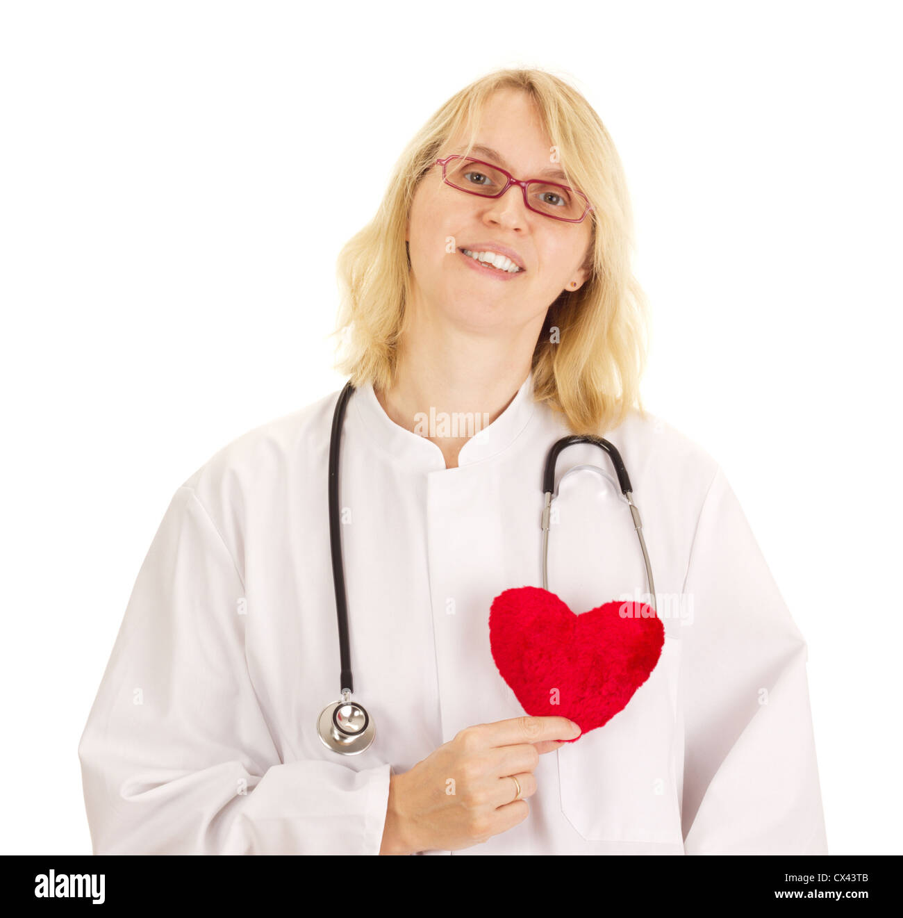 Medical doctor with heart Stock Photo - Alamy
