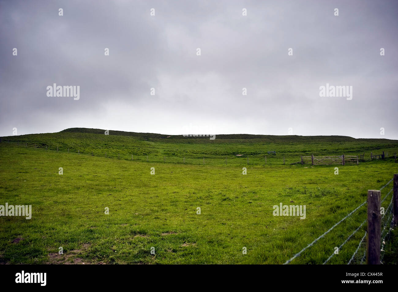 Uffington Castle Iron Age hill fort on The Ridgeway, Oxfordshire, UK ...