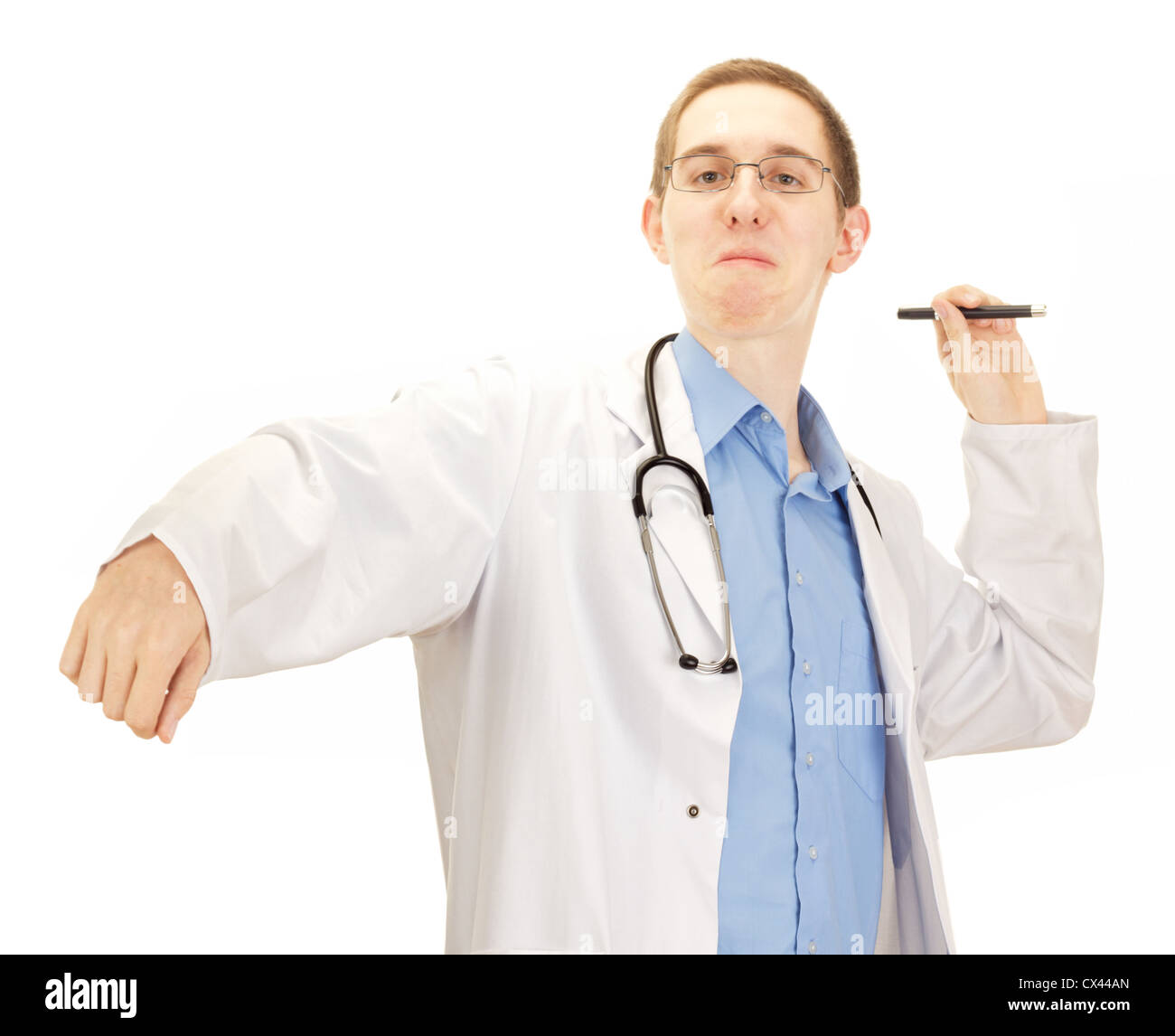A young medical doctor having fun Stock Photo - Alamy