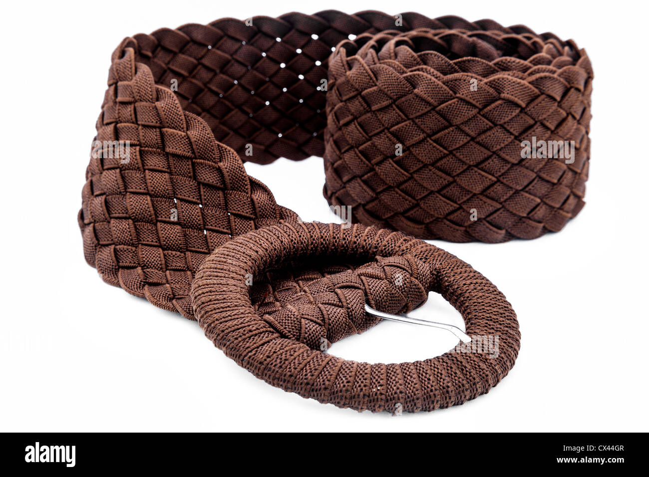 A women belts of cloth on a white background Stock Photo - Alamy