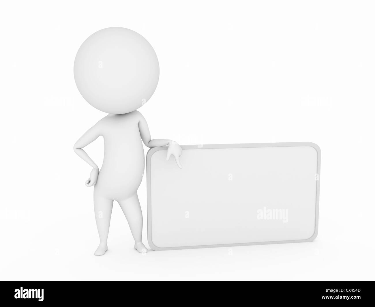 3d little human character showing hi-res stock photography and images ...