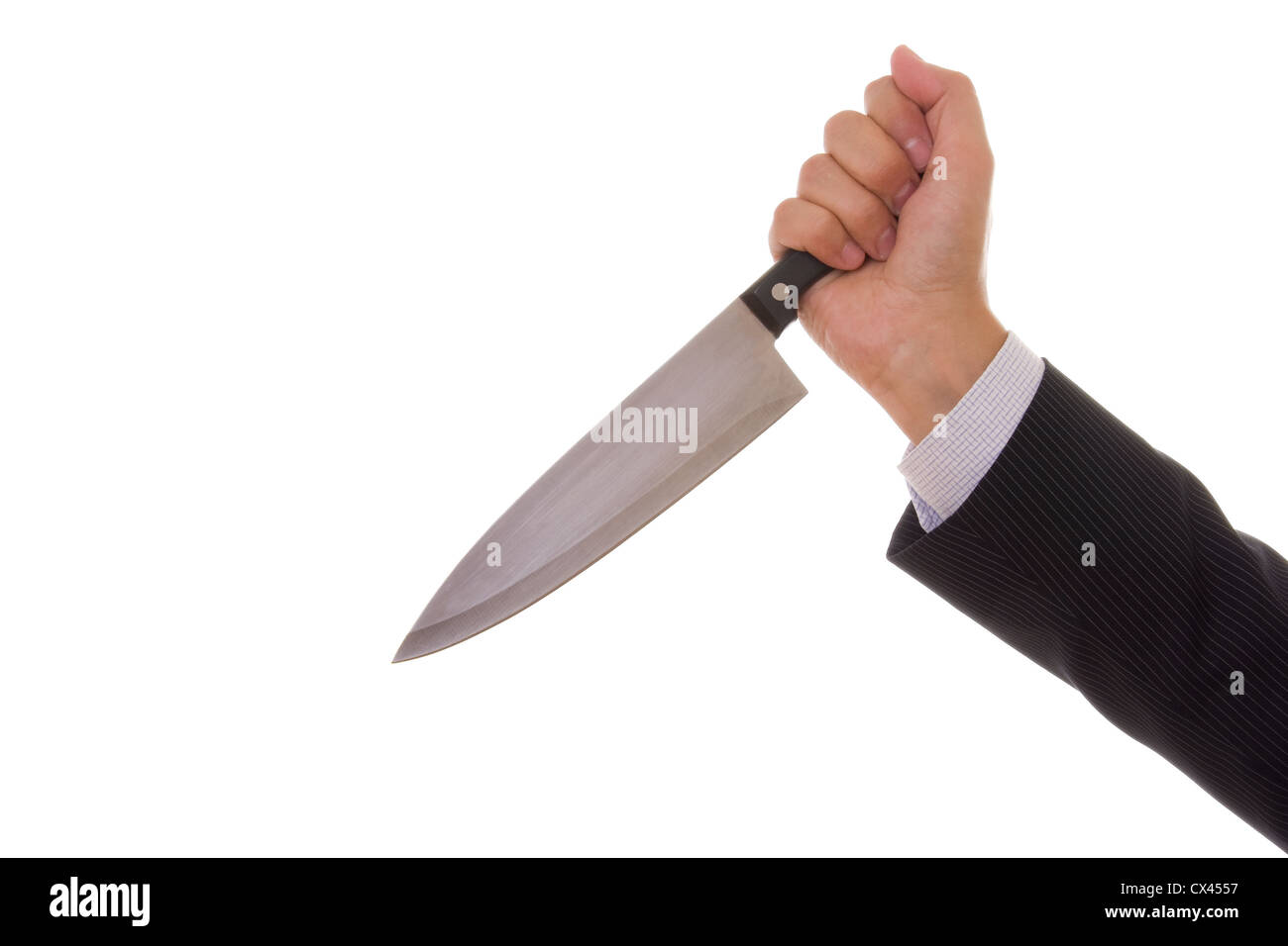 Hand holding stabbing knife hi-res stock photography and images - Alamy