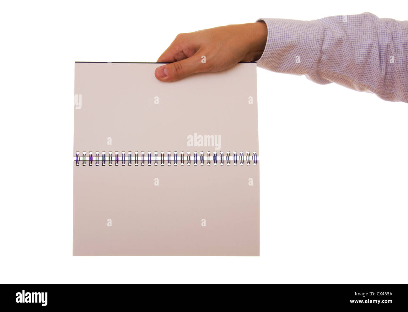 Drawing hand holding paper Cut Out Stock Images & Pictures - Alamy