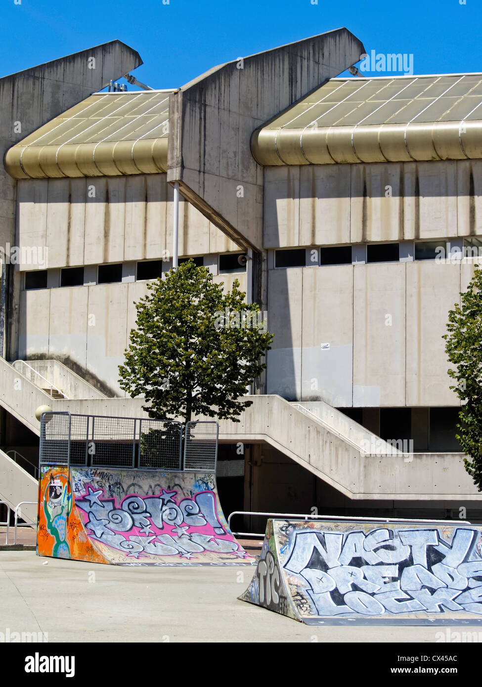Empty Skate Park in Donostia - San Sebastian Stock Photo - Alamy