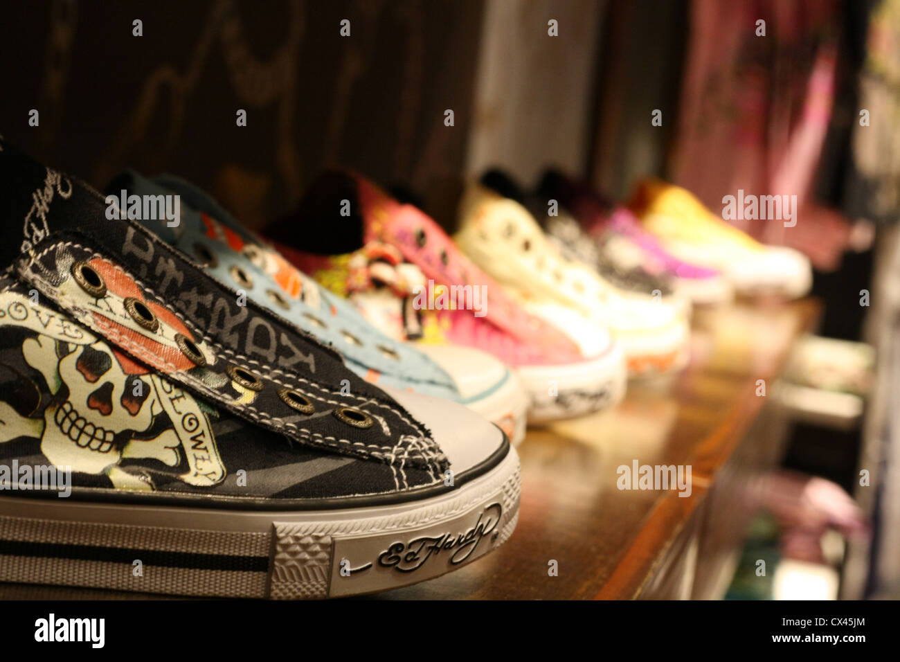 Row of shoes Stock Photo - Alamy