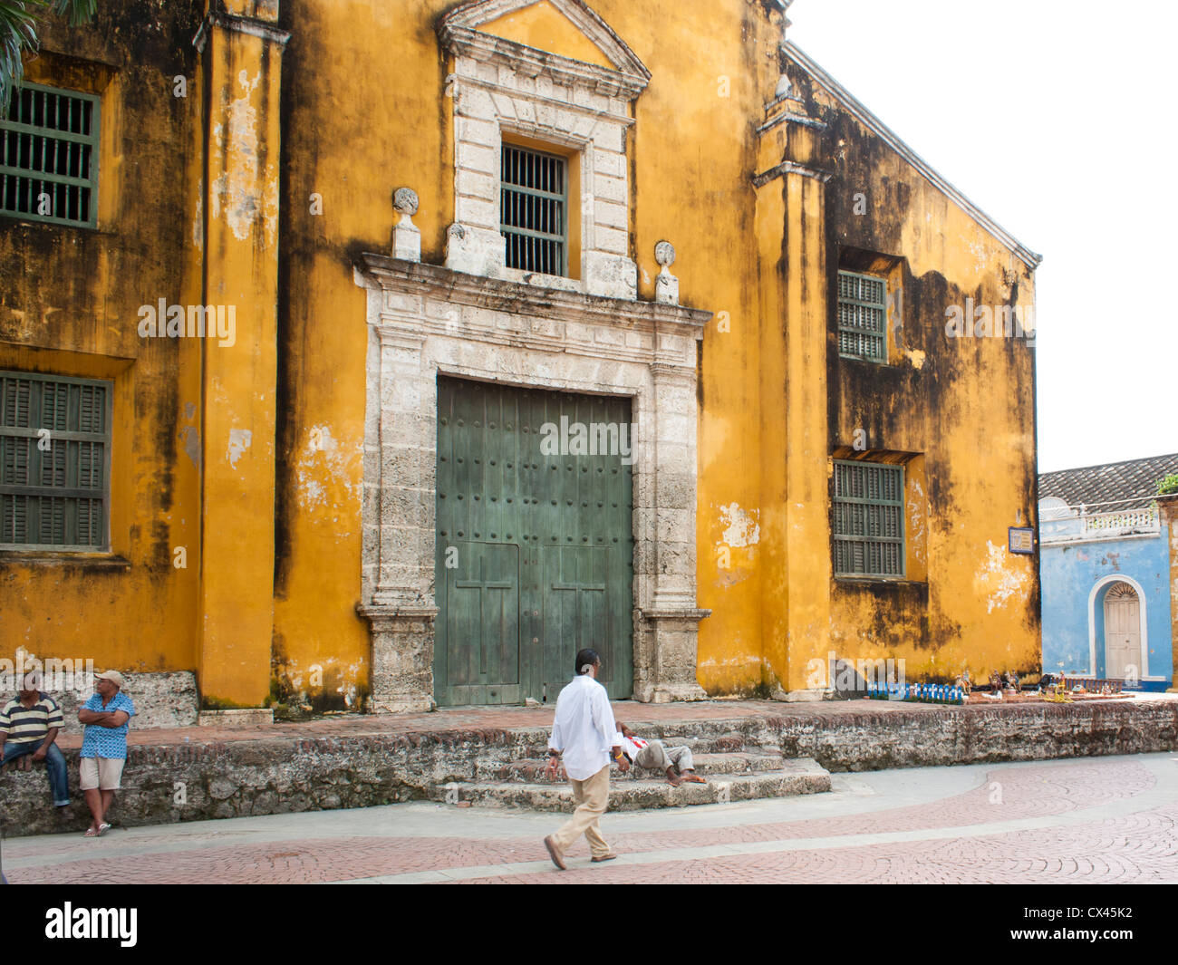 Church in Getsemani, Cartagena, Colombia Stock Photo - Alamy