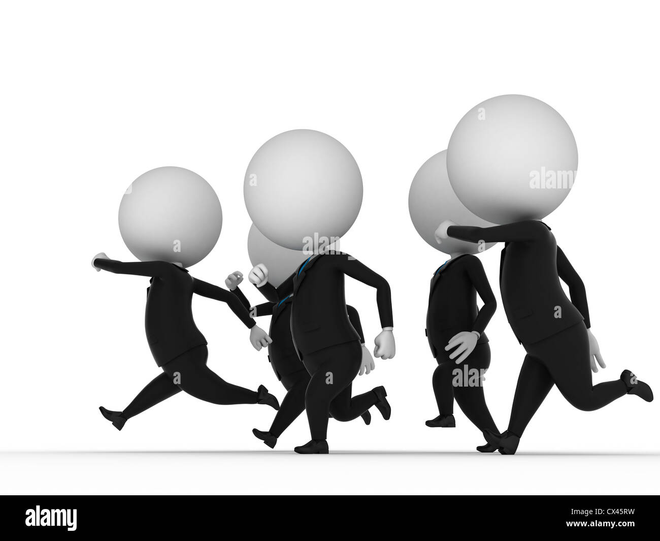 Cartoon men in suits hi-res stock photography and images - Alamy