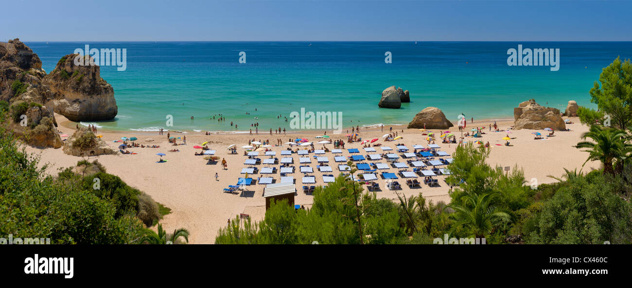 Praia de Alvor beach in front of the Pestana Alvor Praia hotel, Algarve ...