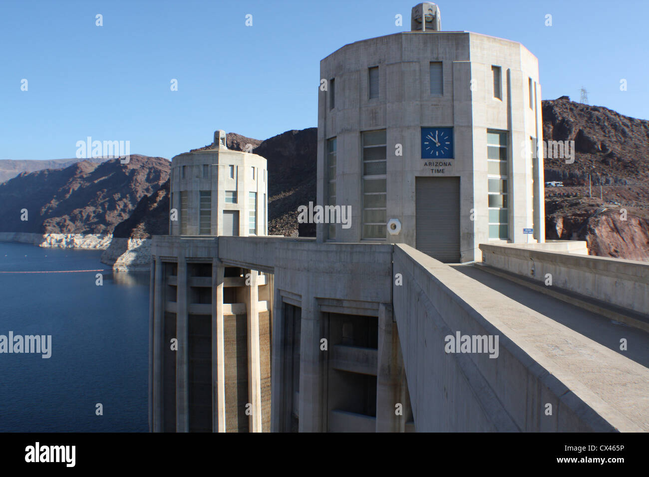 Hoover Dam also known as Boulder Dam is a concrete arch-gravity dam in ...
