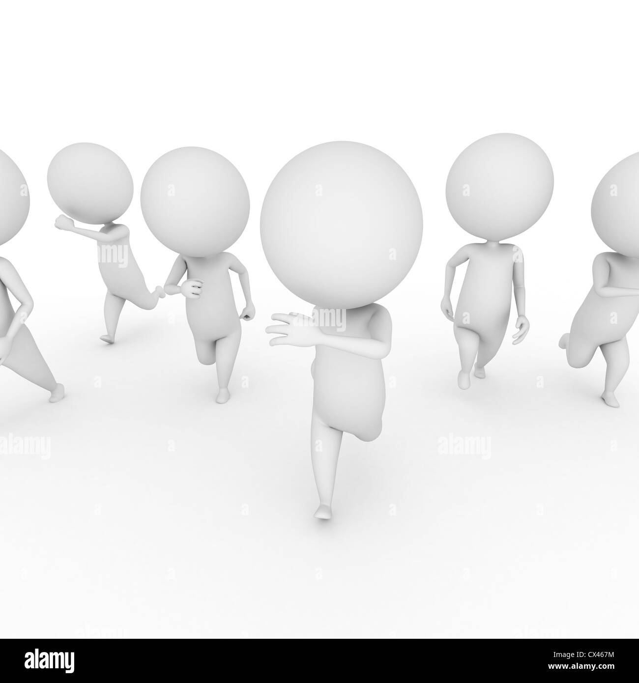 Human figure running render hi-res stock photography and images - Alamy
