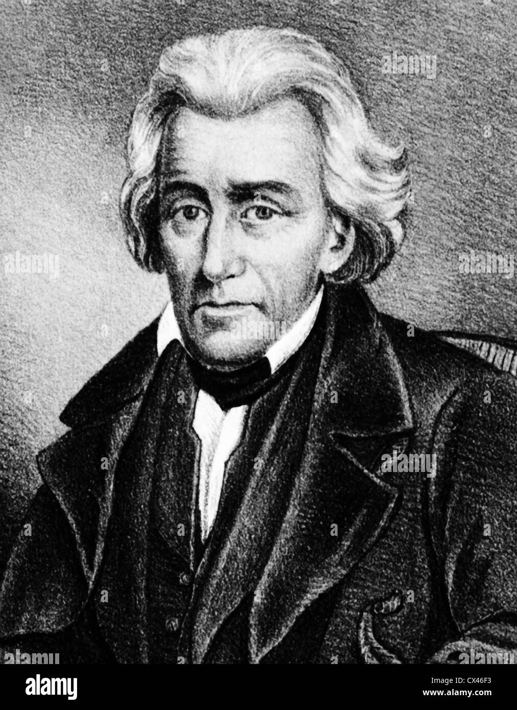 Vintage portrait of Andrew Jackson Stock Photo - Alamy
